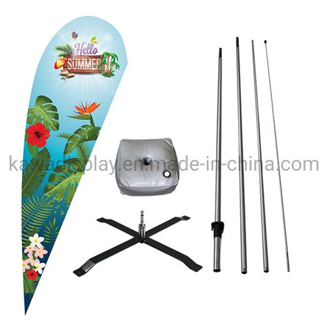 Angled Concave Convex Straight And Teardrop Advertising Feather Flag Teardrop Banner And
