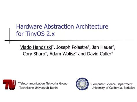 Ppt Hardware Abstraction Architecture For Tinyos 2 X Powerpoint Presentation Id 5740541