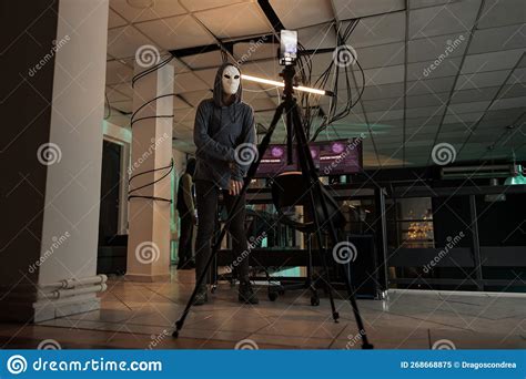 Online Fraud Criminal Recording Video Asking For Money Stock Image Image Of Internet Hacker