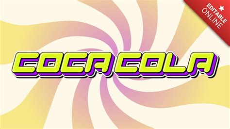 Coca Cola YK2 Font Style Text Effect Generator