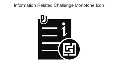 Information Related Challenge Monotone Icon In Powerpoint Pptx Png And Editable Eps Format PPT Slide