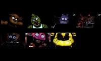 All Jumpscares From Fnaf 1 Youtube Multiplier