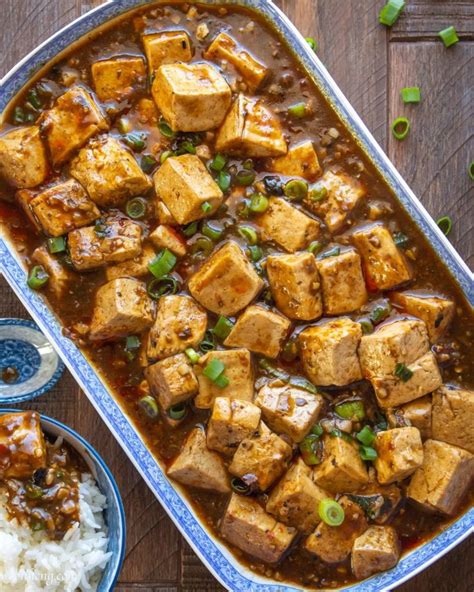 This Vegan Mapo Tofu Is Made With Sichuan Peppercorns Spicy Bean Paste Tofu And Slowly