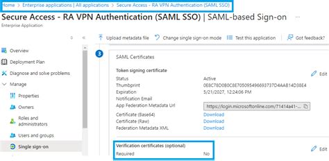 セキュアアクセスsaml Vpn認証証明書（サービスプロバイダー証明書）の更新 Cisco
