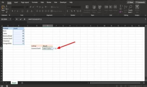 How To Use The Match Function In Excel