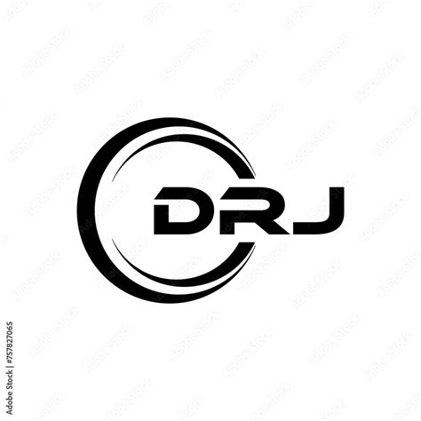 Drj Letter Logo Design In Illustration Vector Logo Calligraphy