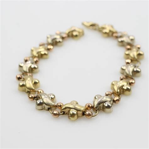 14kt Tri Color Gold Bracelet Property Room
