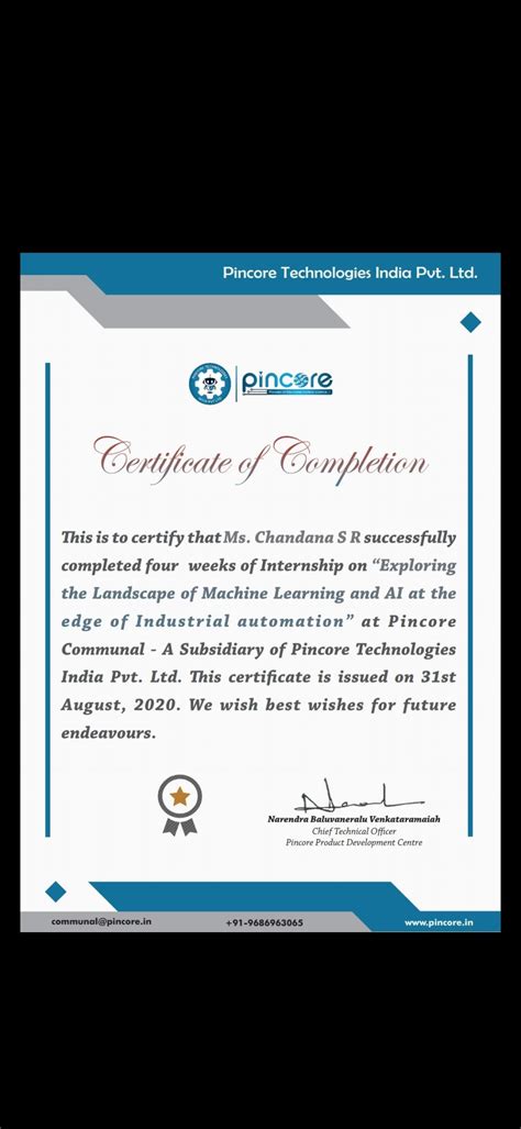 Machinelearning Learning Internship Training Pincore