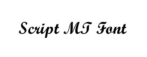 Script Mt Font Dafont Style