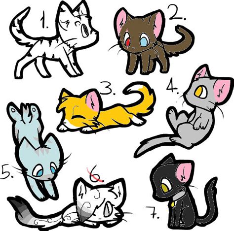 Chibi Cat Line Art By Moonsong Xx On Deviantart