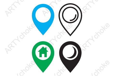 Map Pointer Location Icon SVG File Graphic By Artychoke Design