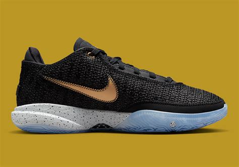 Nike Lebron 20 Black Metallic Gold Dj5423 003