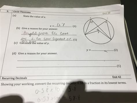 [gcse Maths Circle Theorems] R Homeworkhelp