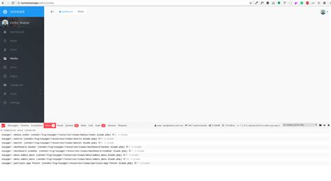 Admin Media Screen Displaying Blank · Issue 1902 · Thedevdojovoyager