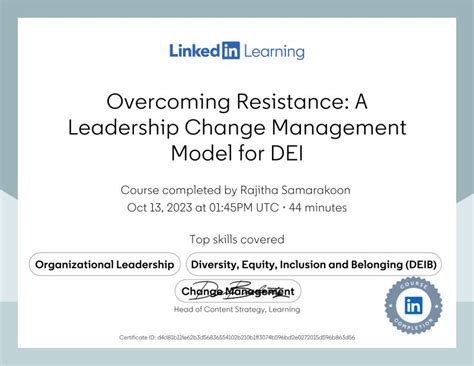 Rajitha Samarakoon On Linkedin Certificate Of Completion