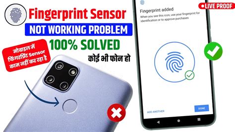 How To Fix Fingerprint Sensor Problem Fingerprint Not Working In