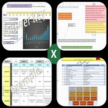 20 Lessons Activities For Microsoft Excel Skills Bundle By TechCheck Lessons