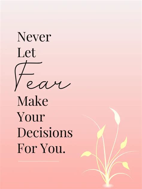 Never Let Fear Make Your Decisions For You Plr Poster Graphic