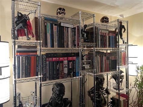 I Made A Wall Unit From Wire Shelves And Plexiglass Panels R