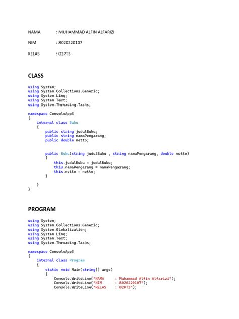 Latihan 1 Algoritma Dan Struktur Data 2 Pdf Programming Paradigms Functional Programming