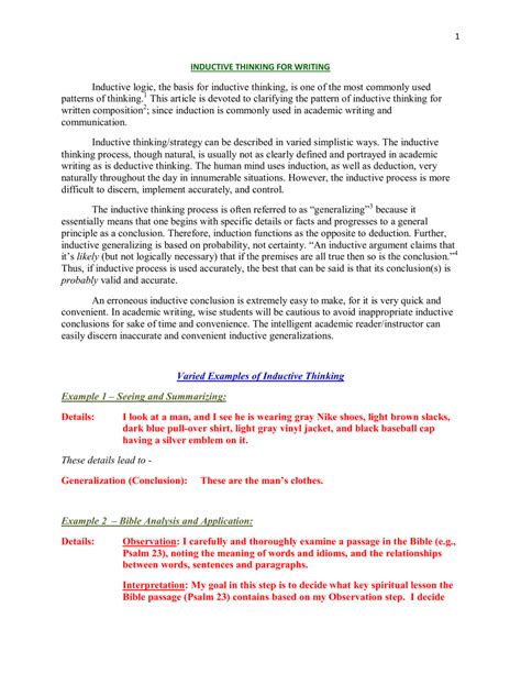 Inductive Thinking For Writing Liberty University Download Printable PDF Templateroller
