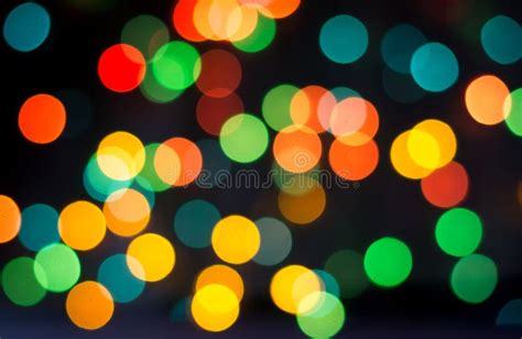 Colorful Bokeh Balls With Dark Background Stock Image Image Of White Colour 83555289