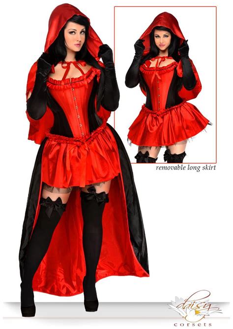5 Pc Sexy Red Riding Hood Costume
