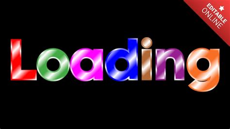 Loading Colored Letters Editable Online Text Effect Generator Loading Colored Letters Editable Online Text Effect Generator