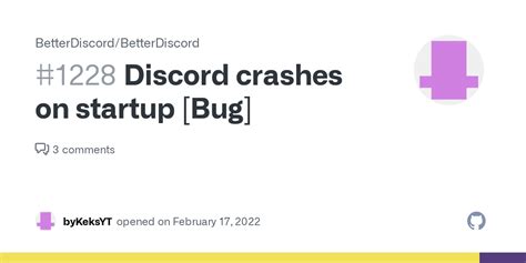 Discord Crashes On Startup Bug Issue BetterDiscord BetterDiscord GitHub