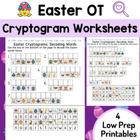 Easter Cryptogram And Decoding Worksheets Made By Teachers