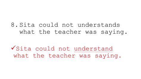 English Language Sentence Error Exercises Pptx