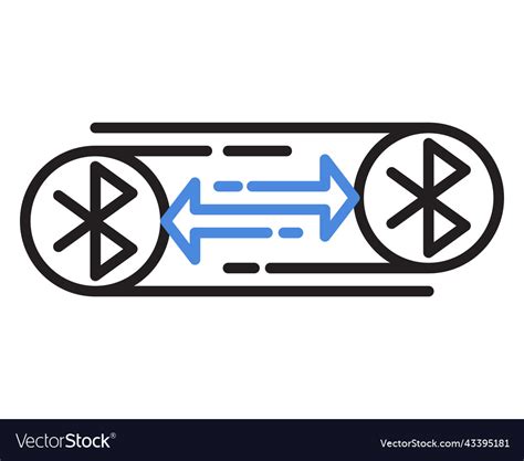 Bluetooth Connection Icon Wireless Technology Vector Image