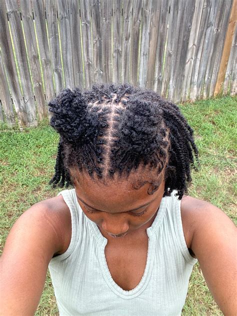 Microlocs Two Strand Twist Starter Locs Loc Updo Short Locs