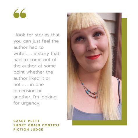 Grain Magazine On Twitter Our Short Grain Contest Fiction Judge Casey