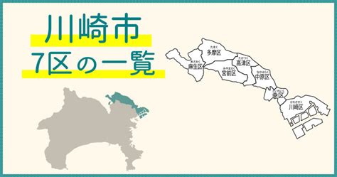 【北九州市7区一覧】北九州市の区割り地図