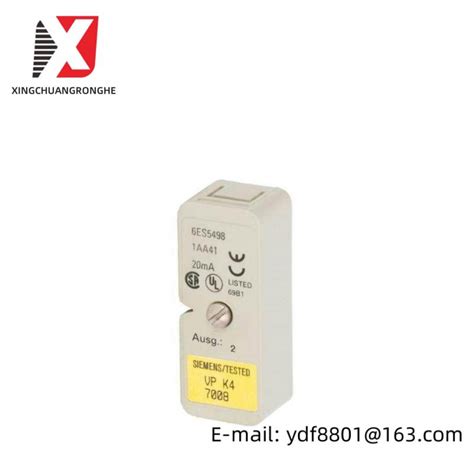 Siemens 6es5498 1aa41 Analog Input Submodule Precision And Reliability In Industrial Automation