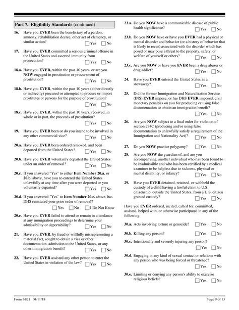 Form I 821 Application For Temporary Protected Status Usa