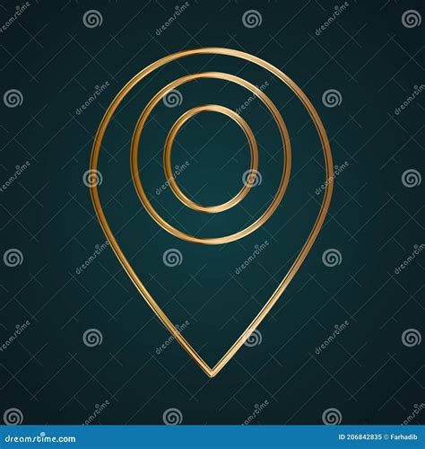 Linear Location Icon From Camping Outline Collection Thin Line Location Vector Isolated On