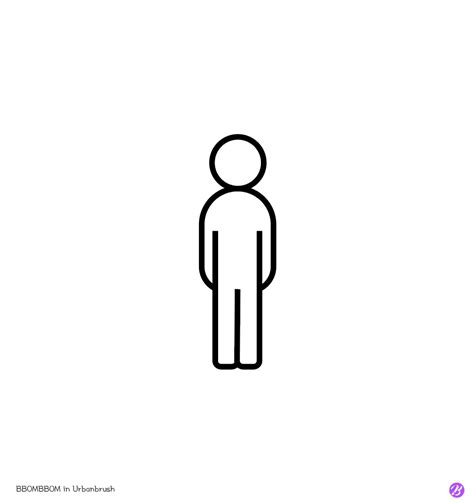 사람 아이콘 일러스트 Ai 다운로드 Download Person Icon 어반브러시