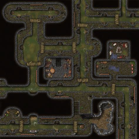 Sewer Below City Alleyway 44 X 44 Inkarnate Create Fantasy Maps Online