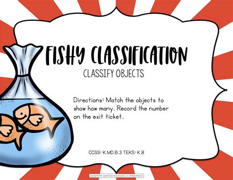 Fishy Classification Classify Objects Learning Centers Made Easy