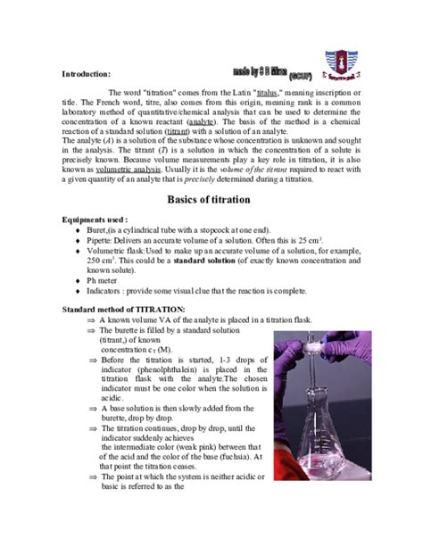 Titration Problem Examples