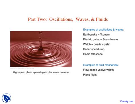 Oscillatory Motion General Physcis Lecture Slides Docsity