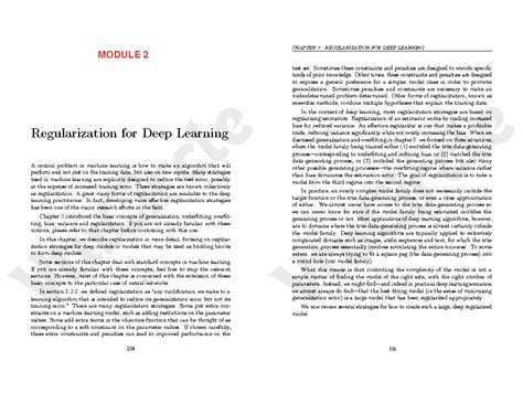 Chapter 7 Regularization For Deep Learning Dl2 Notes Studocu