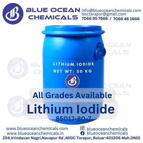 Lithium Iodide By Blue Ocean Chemicals From Mumbai Maharashtra Id 6712096