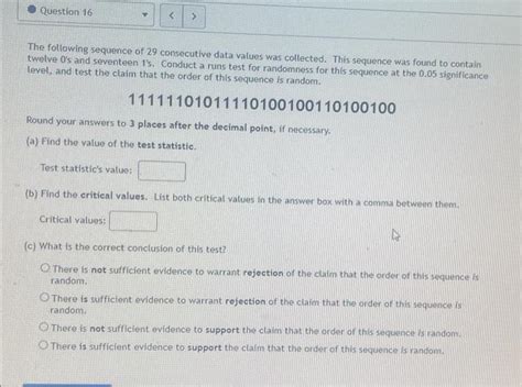 Solved The Follawing Sequence Of 29 Consecutive Data Values