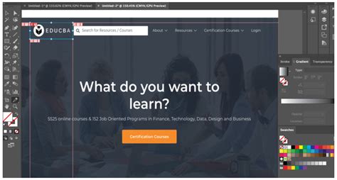 Slice Tool In Illustrator Tutorials On How To Use The Slice Tool In Illustrator