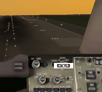 Black And White Mouse Pointer Over The Mouse Click Regions In The Cockpit X Plane