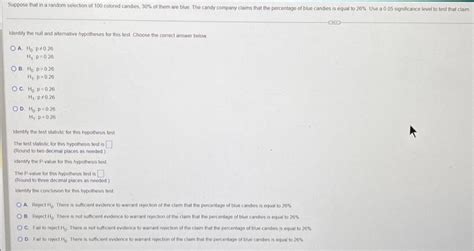 Solved Identy The Nult And Alecnatwe Hypotheses Far This