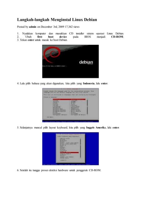 Langkah Langkah Instalasi Debian Pdf